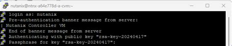 Nutanix Ahv Ssh Keys And Cluster Lockdown Julien Dumur