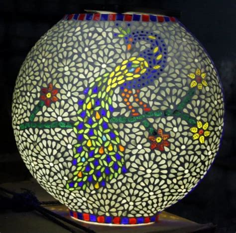 125 Inch Glass Mosain Electic Lamp Decorative Table Lamps