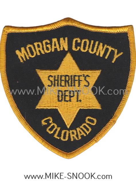 Mike Snooks Police Patch Collection Colorado Morgan County