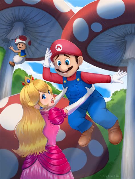 Mario And Peach Fan Art At Robert Doss Blog