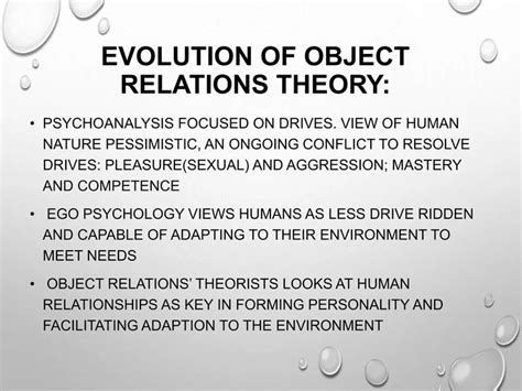 Theory Of Object Relation Object Relations Theory Relatable Theories
