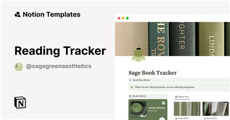 Reading Tracker Notion Template