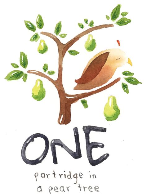 How To Paint A Picture Of A Partridge In A Pear Tree Super Easy