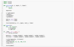 Turtle円と塗りつぶしを使って複雑な図形を描く方法 Python PySci