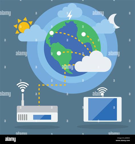 Big Data Cloud Computing Concept Stock Vector Image And Art Alamy