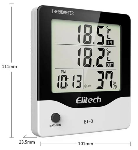 Elitech Bt 3 Lcd Digital Thermometer Remi Scientific