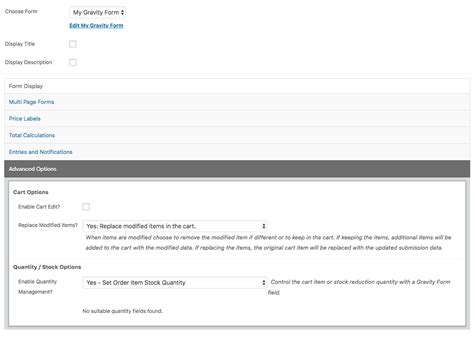 woocommerce gravity forms product add ons documentation woocommerce