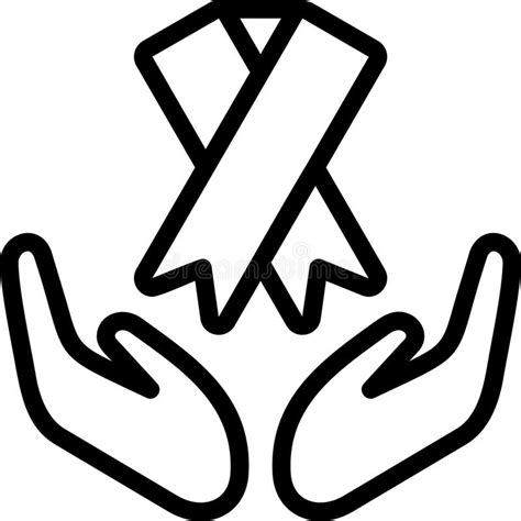 Support A Cause Vector Icon Stock Vector Illustration Of Back