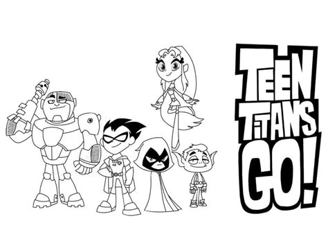 Desenhos De Jovens Titãs Teen Titans Go Para Colorir Pintar E