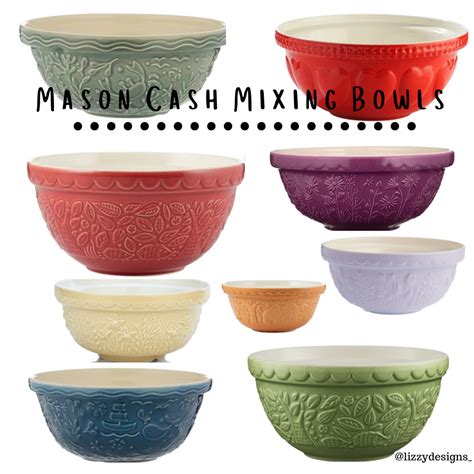 How To Add Color To Your Kitchen Mason Cash Bowls Lizzy Designs