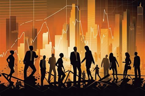 Premium Ai Image Illustration Of Peoples Financial Dependency Graph Generative Ai