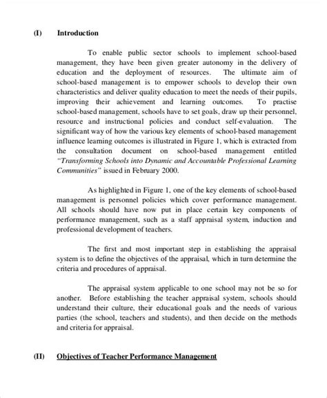 Performance Objectives Samples Master Of Template Document