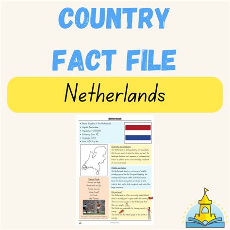 Mash 3rd 4th Class Country Fact File Netherlands