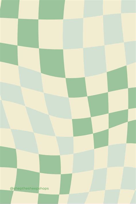 Aesthetic Checkerboard Pattern Background