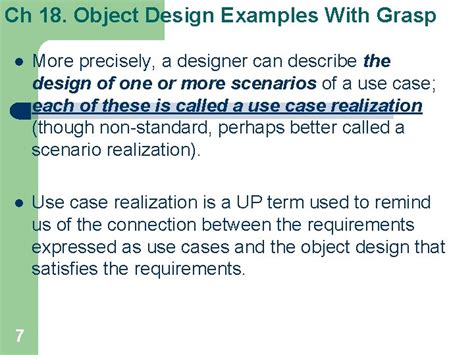 Ch 18 Object Design Examples With Grasp Objectives