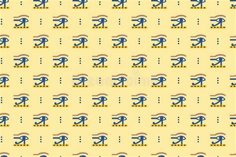 Ancient Egyptian Seamless Pattern Stock Vector Illustration Of Aztec