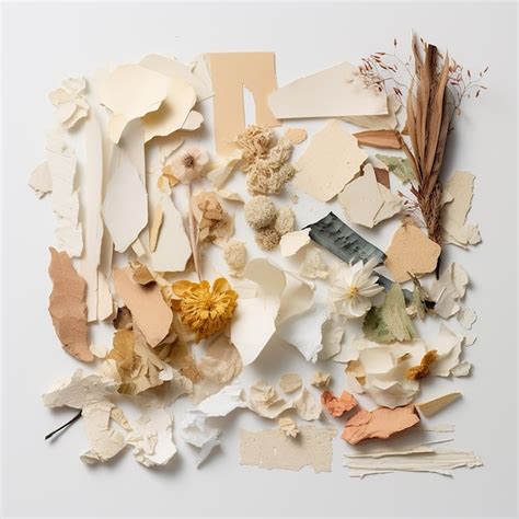 Premium Ai Image A Collage Of Different Pieces Of Paper Including A