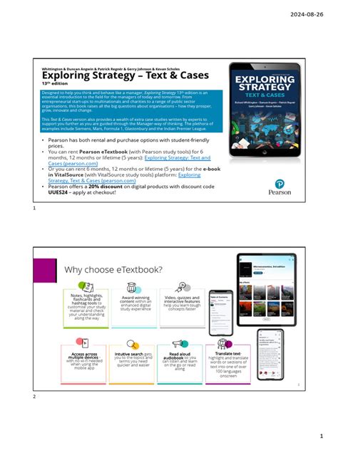 Course Book Exploring Strategy 13th Discount Pdf