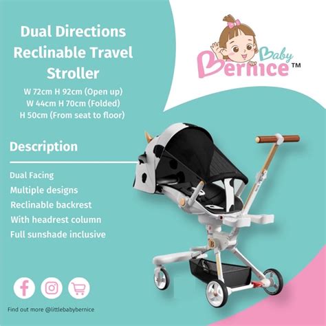 Reclinable Dual Facing Travel Stroller Shopee Singapore