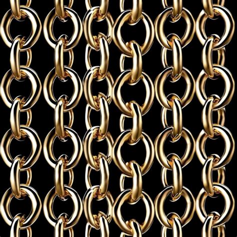 Download Luxurious Gold Chain With Loops Patterns Online Creative Fabrica