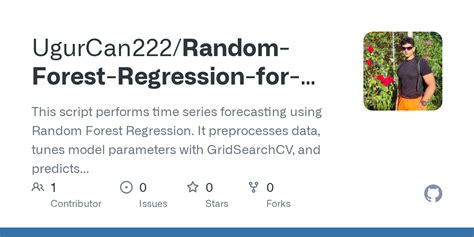 Github Ugurcan222random Forest Regression For Time Series