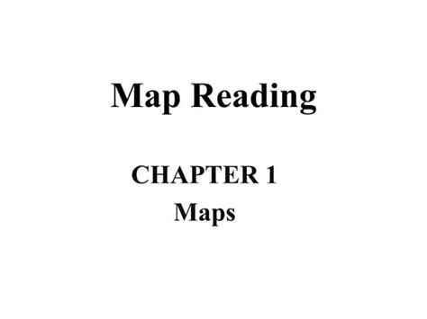 Basic Map Reading Pptx