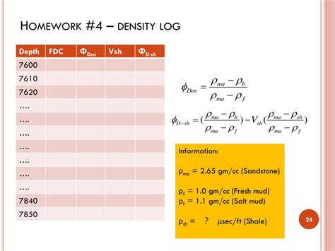 Ppt Basic Well Logging Analysis Density Log Powerpoint Presentation