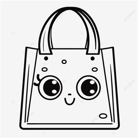큰 눈을 가진 귀여운 가방 색칠 페이지 개요 스케치 드로잉 벡터 쇼핑백 그리기 쇼핑백 개요 쇼핑백 스케치 Png 일러스트 및 벡터 에 대한 무료 다운로드 Pngtree