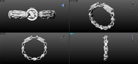 🐉 Majestic Dragon Bracelet・ Stl File For ・cults