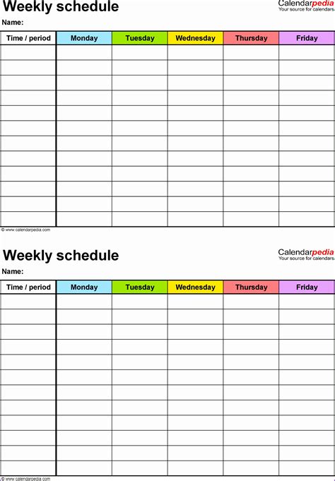 9 Microsoft Excel Schedule Template Excel Templates Excel Templates