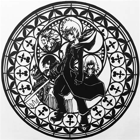 Kingdom Hearts Coloring Pages Stained Glass Disney Pocahontas Stained