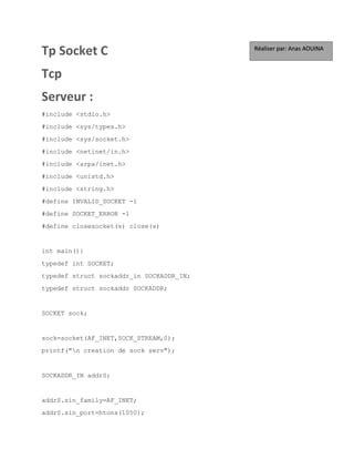Tp Socket En C Pdf