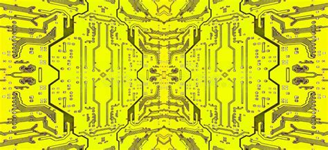 Yellow Electronic Microcircuit Background Stock Illustration Illustration Of Macro