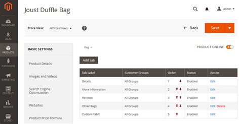Magento 2 Product Tabs Easy Tabs For Magento 2 ITORIS
