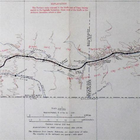 Wyoming Railroad Map Etsy