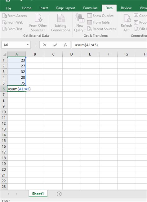 How To Use The Sum Formulae In Excel