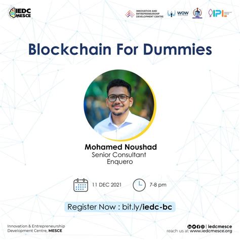 Blockchain For Dummies Iedc Mesce