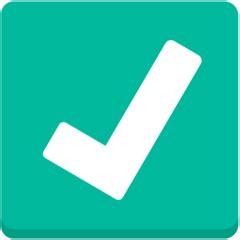 Check Mark Button Emoji