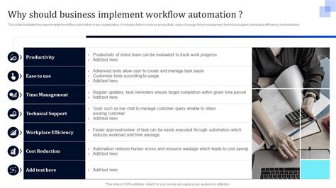 Why Should Business Implement Workflow Improvement To Enhance Operational Efficiency Ppt