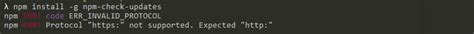 Bug Protocol Not Supported Expected · Issue 2003