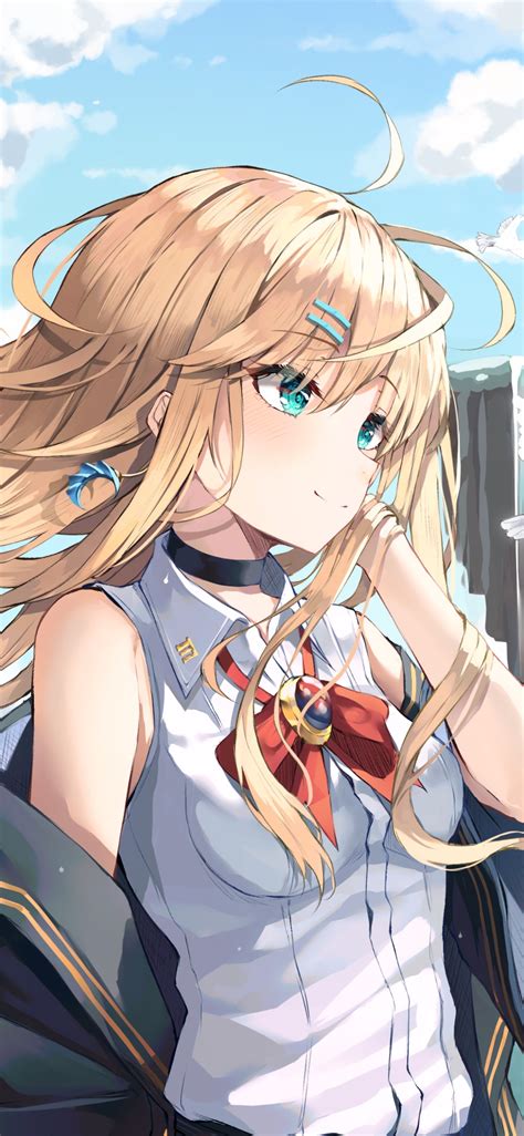 Anime Girl Blonde 1125x2436 Phone Hd Wallpaper