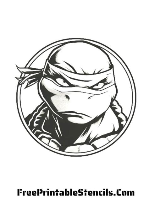 Ninja Turtle Face Template