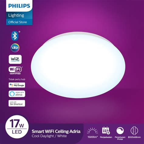 Promo Philips Lampu Smart Wifi Ceiling Adria W Tunable White Putih Jakarta Utara