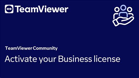 Activate Your Business License Teamviewer Support Portal