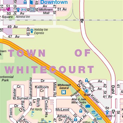 Whitecourt Ab Map By Mapmobility Corp Avenza Maps