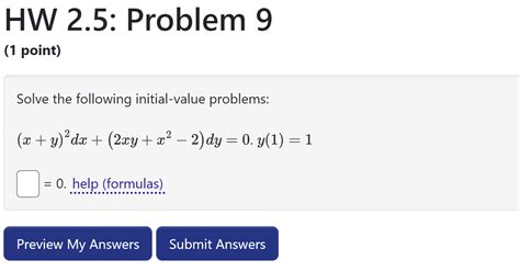 solved solve the following initial value problems