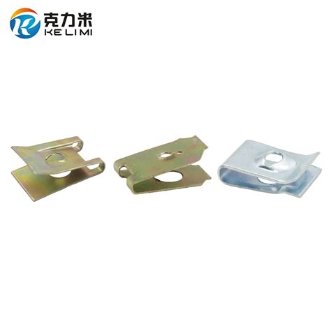 금속 고정 클램프 자동차 나사 U 형 가스켓 클립 리테이너 플레이트 스냅 패스너 자동차 액세서리 100 개clip Retainerautomotive