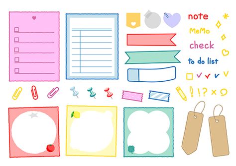 유용한 다이어리 꾸미기 스티커 모음 유토이미지 상세페이지 베이직샵 일러스트 22779695