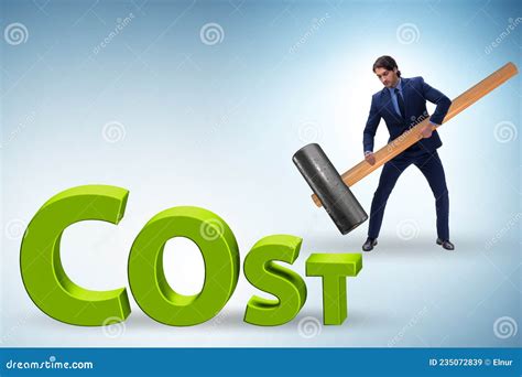 Cost Optimisation Concept With Falling Costs Stock Illustration Illustration Of Saving