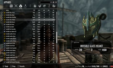 Invisible Armor Crafted At Skyrim Nexus Mods And Community